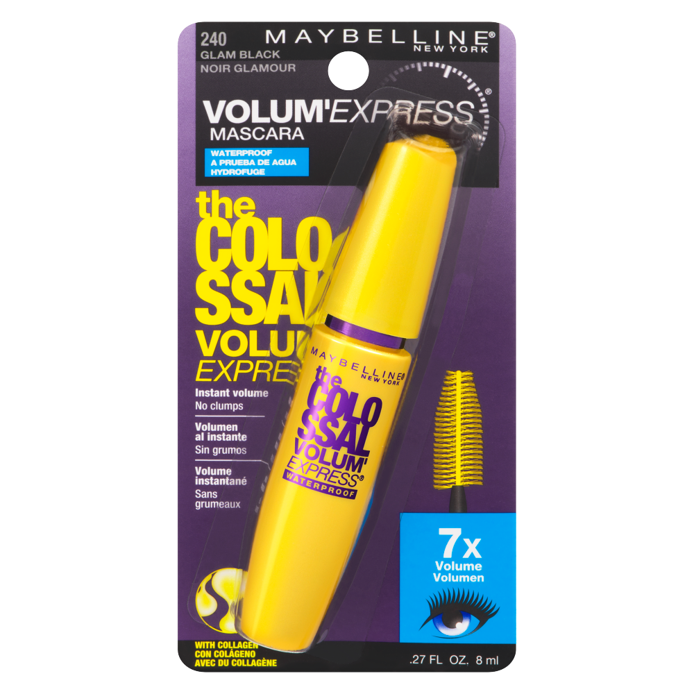 Maybelline New York Volum'Express the Colossal Waterproof Mascara 240 ...