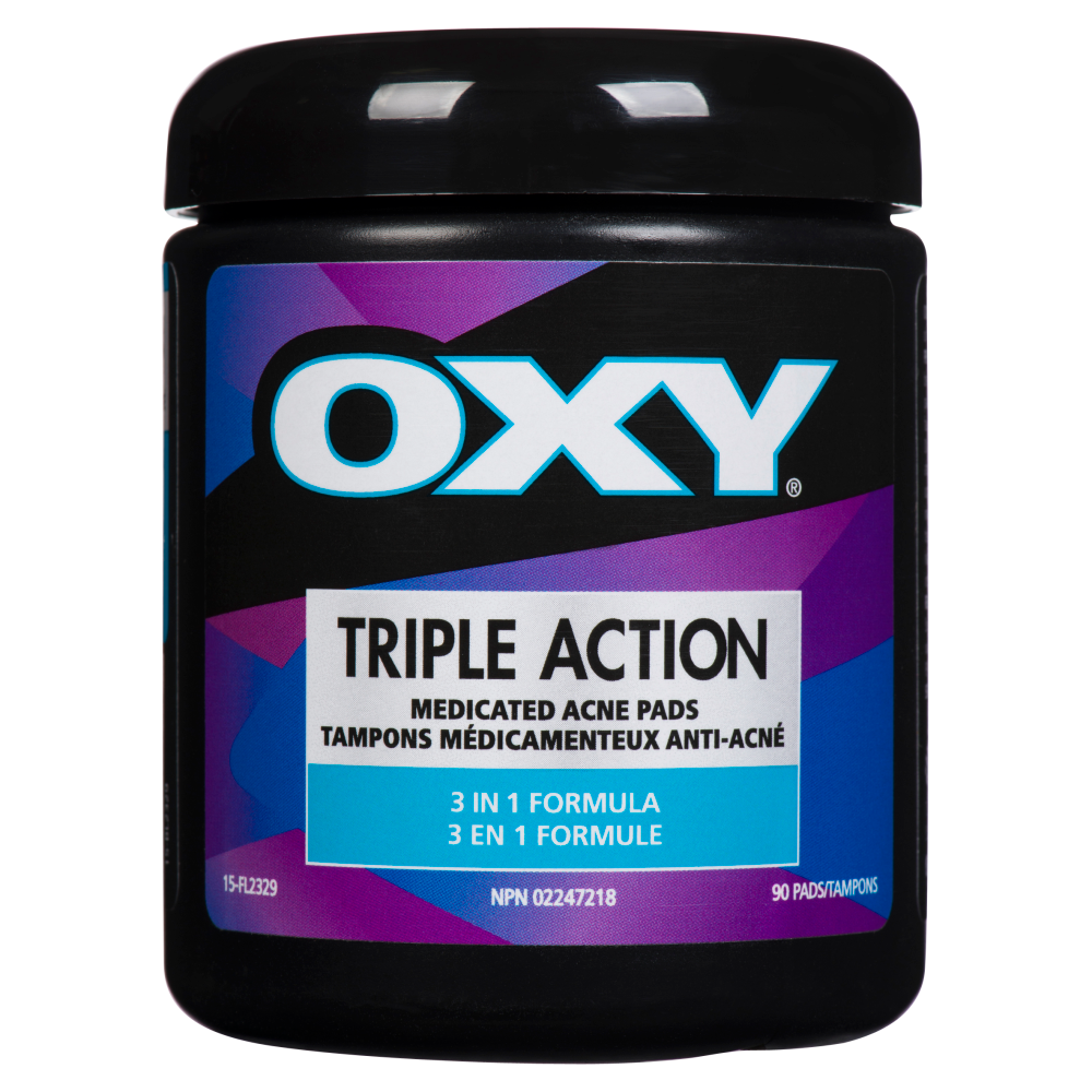 Oxy Triple Action 3 in 1 Formula Medicated Acne Pads 90 Pads - WeShine ...