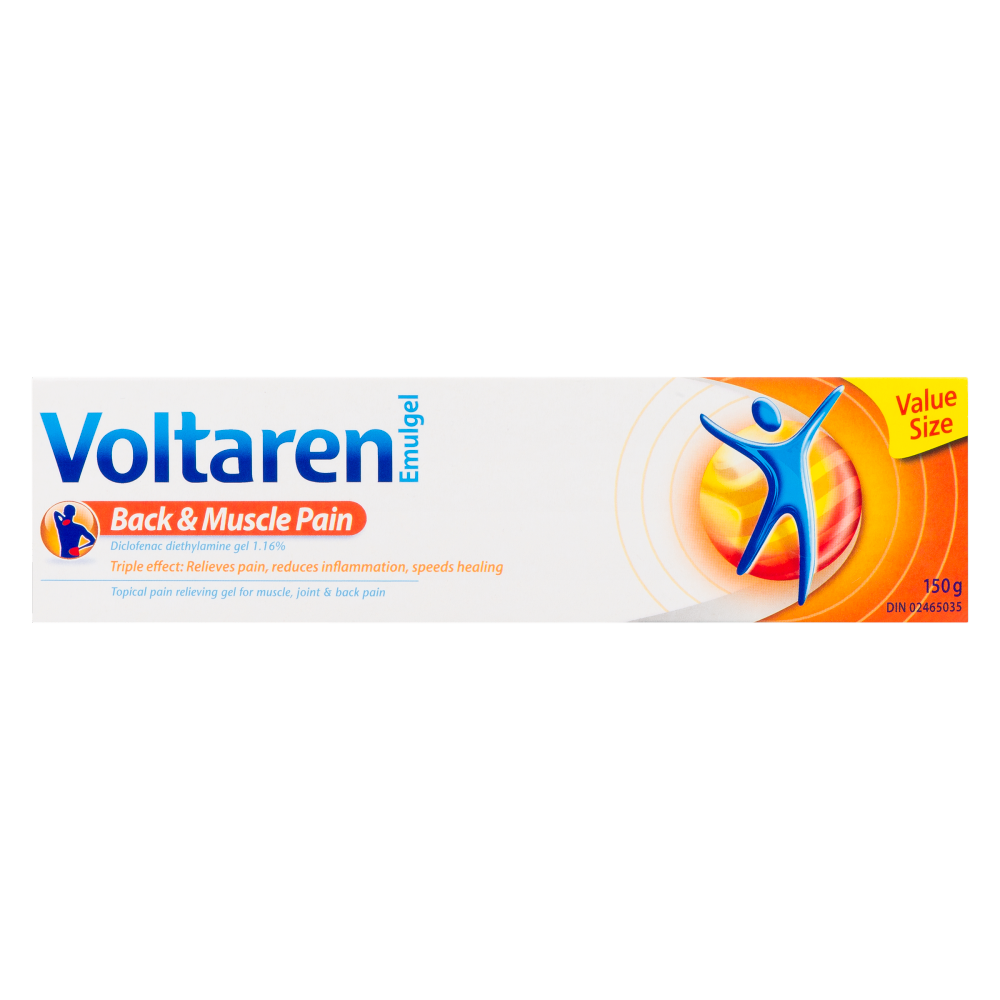 Voltaren Emulgel Back & Muscle Pain Value Size 150 g - WeShine.ca ...