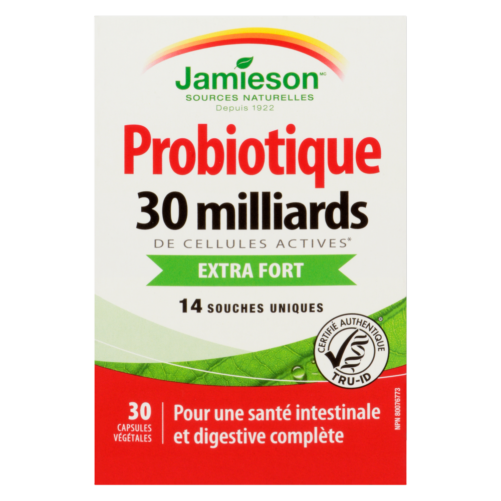 Jamieson Probiotic Extra Strength 30 Vegetarian Capsules - WeShine.ca ...