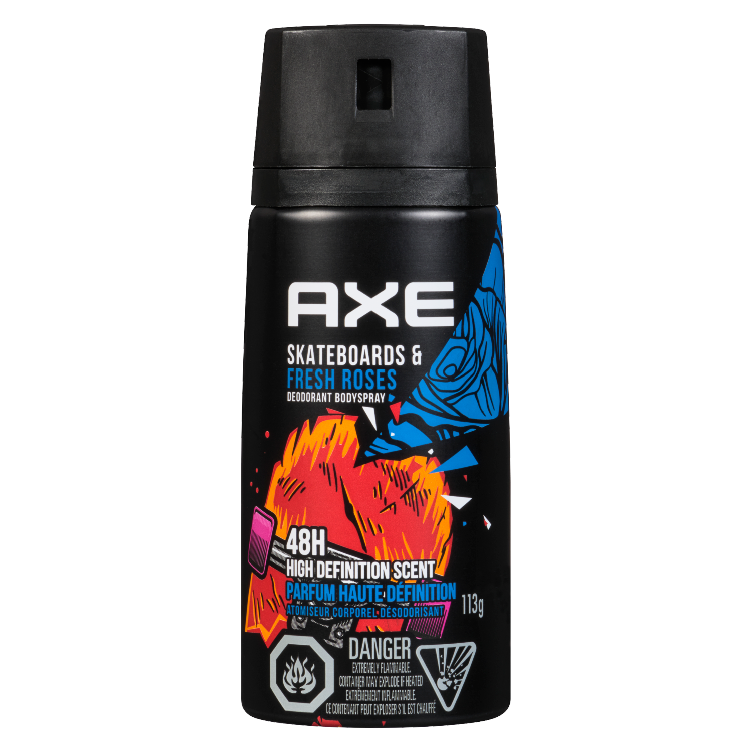 Axe Deodorant Bodyspray Skateboards & Fresh Roses 113 g - WeShine.ca ...