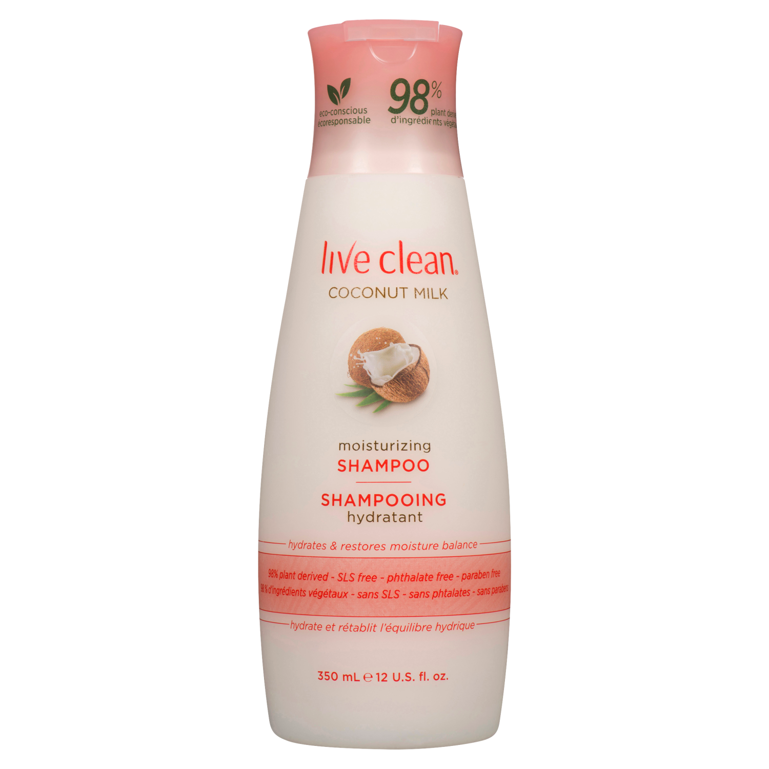 Live Clean Shampoo Moisturizing Coconut Milk, 350ml - WeShine.ca ...