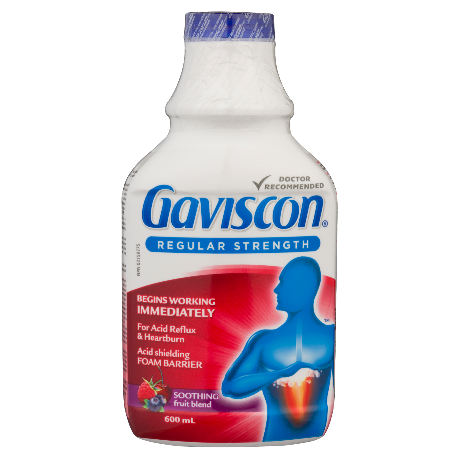 Gaviscon Regular Strength Soothing Fruit Blend, 600 ml - WeShine.ca ...