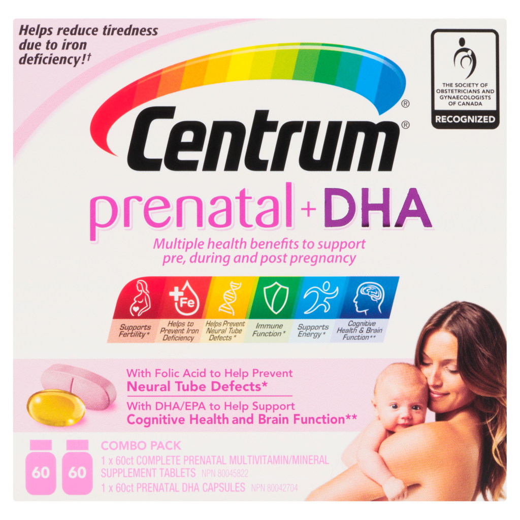 Centrum Prenatal + DHA Combo Pack - WeShine.ca | Health & Beauty ...