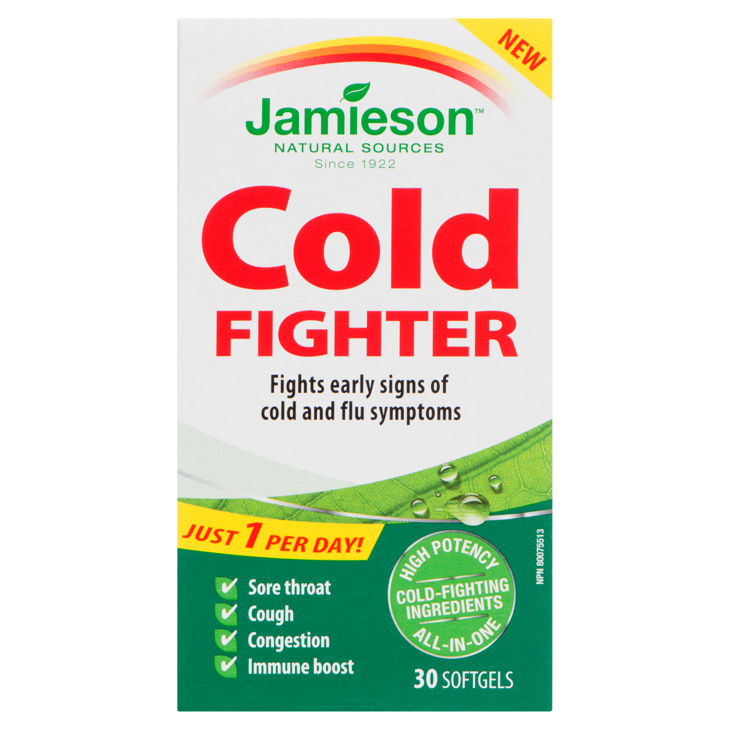 Jamieson Cold Fighter, 30 Softgels - WeShine.ca | Health & Beauty ...