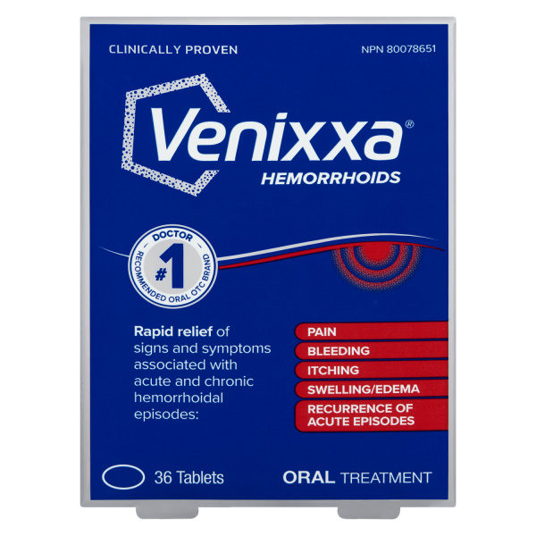 Venixxa Hemorrhoids, 36 Tablets - WeShine.ca | Health & Beauty ...