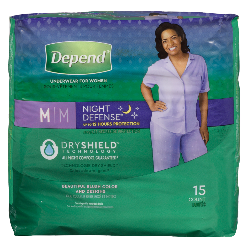 Depend Night Defense Underwear for Women M, 15 Count - WeShine.ca ...