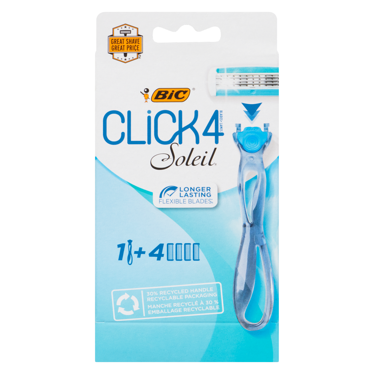 Bic Click 4 Soleil Blades - WeShine.ca | Health & Beauty | Personal ...