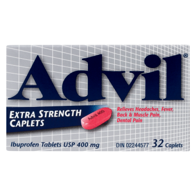 Advil Extra Strength Ibuprofen Tablets USP 400 mg, 32 Caplets - WeShine ...