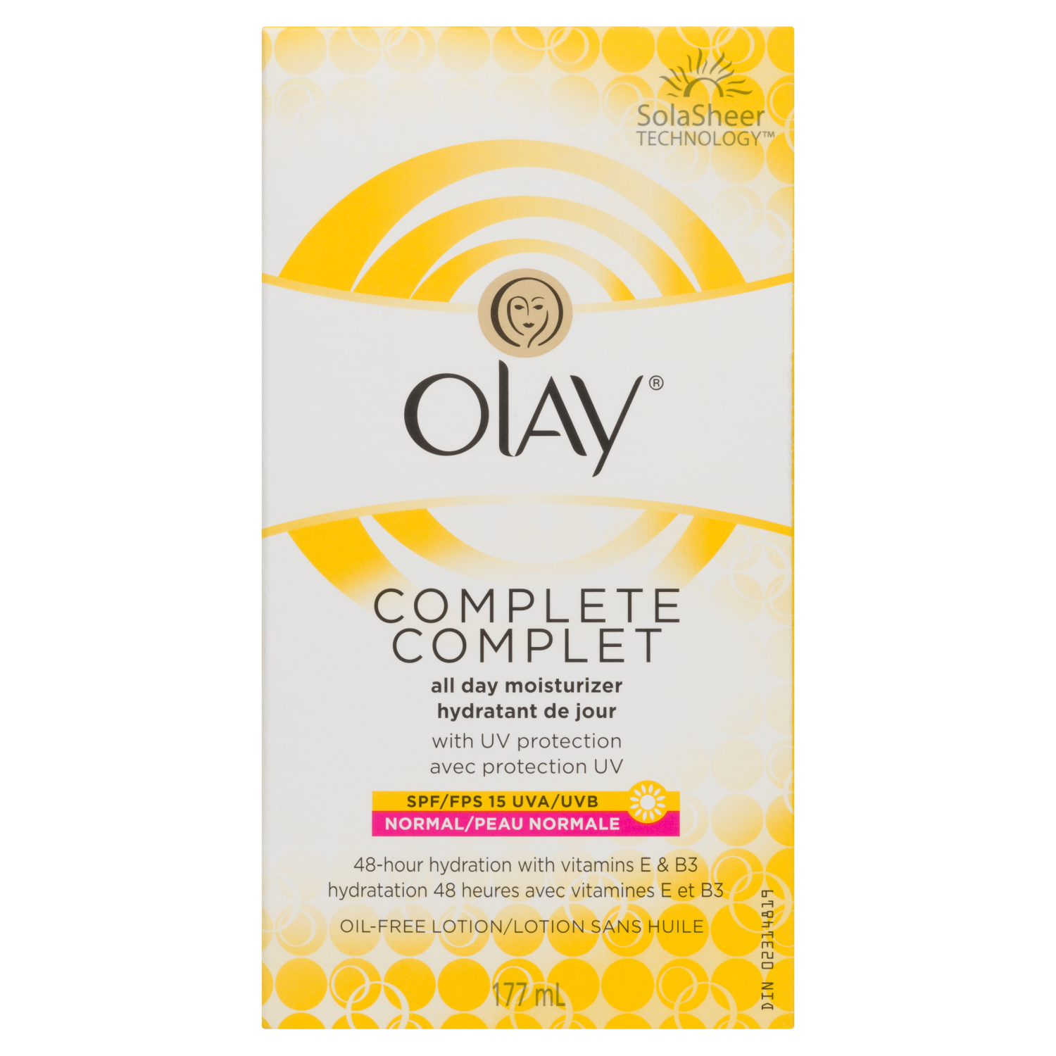 Olay Complete All Day Moisturizer Oil-Free Lotion SPF 15 UVA/UVB, 177 ...