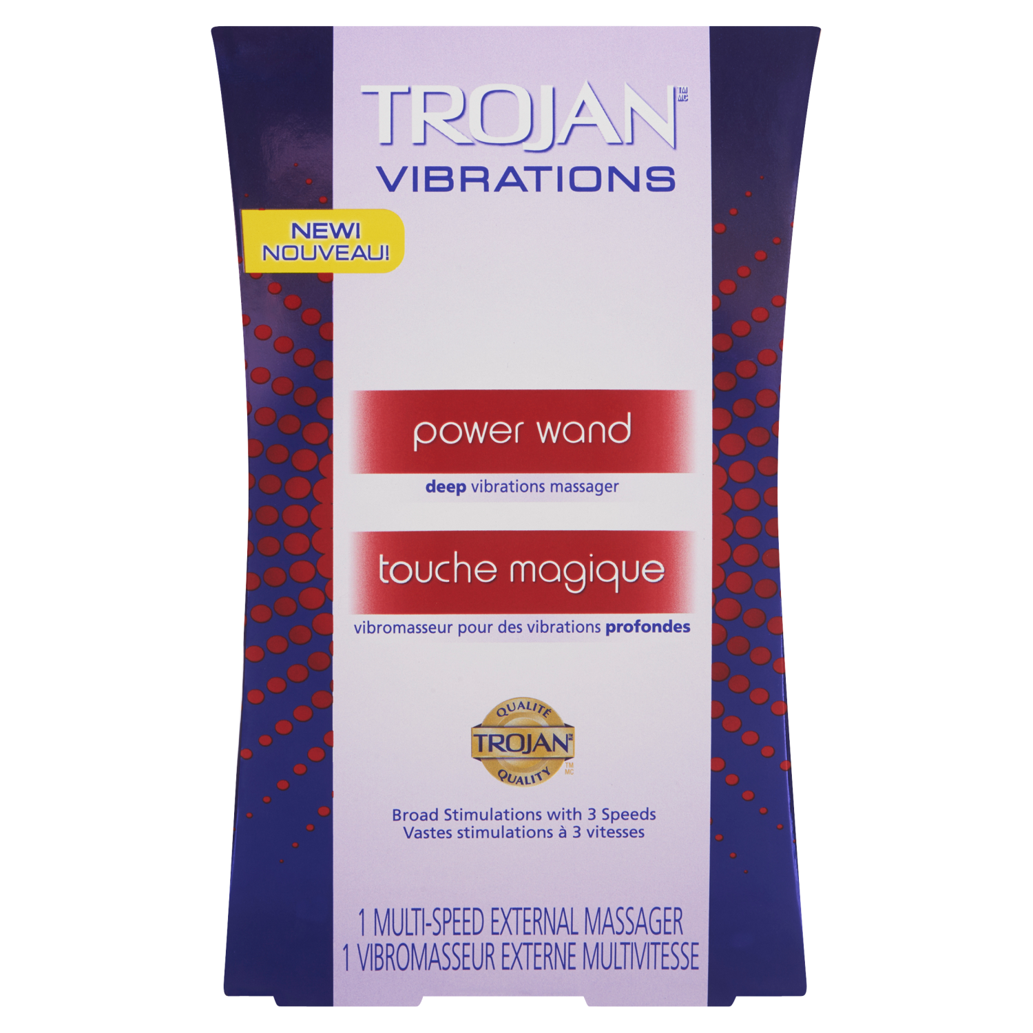 Trojan Vibrations Power Wand Deep Vibrations Massager - WeShine.ca ...