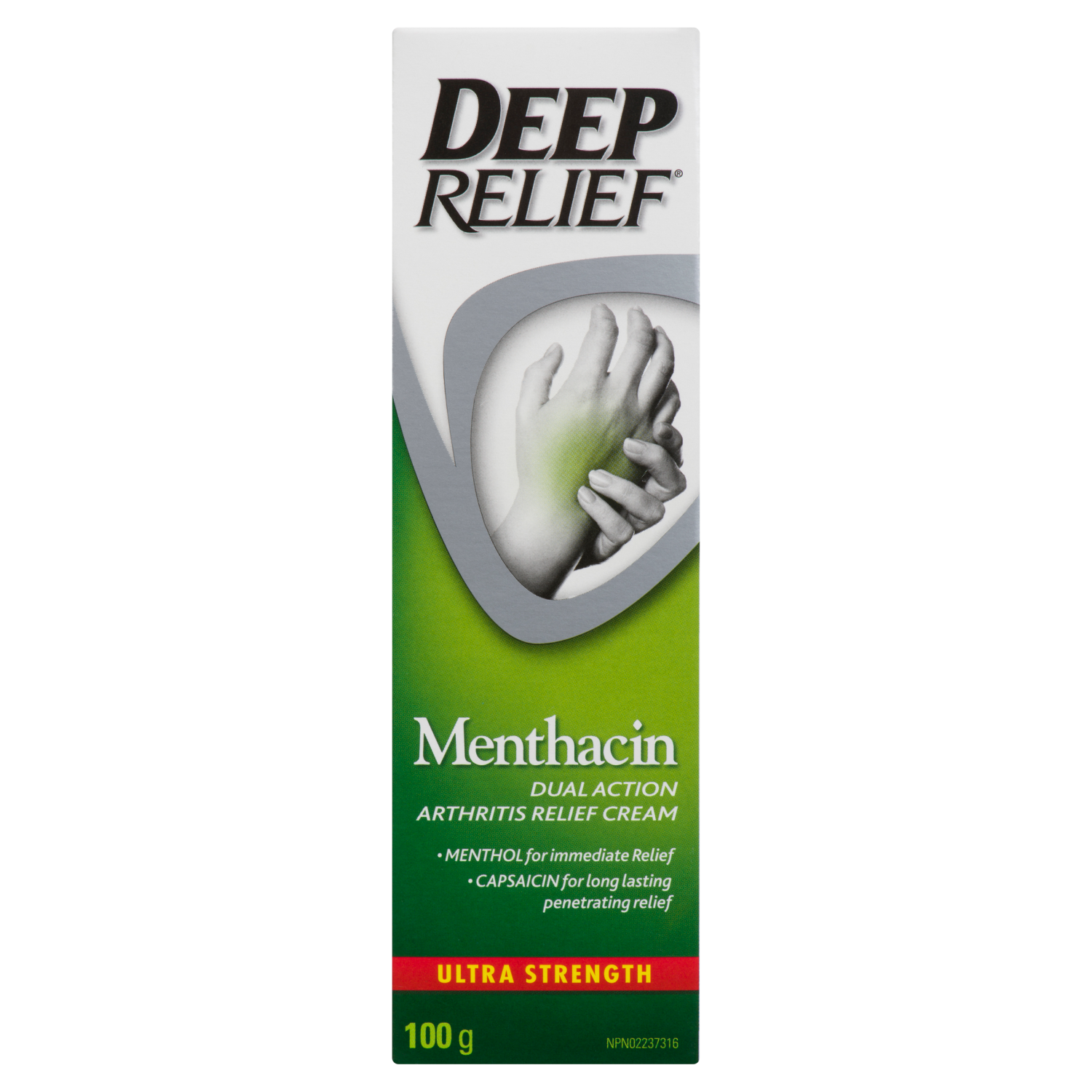 Deep Relief Ultra Strength Menthacin Dual Action Arthritis Relief Cream ...